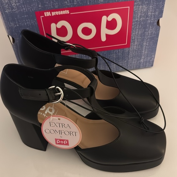 pop | Shoes | Mary Jane Shoes Womens 95 Black Platform Pop Worthy ...